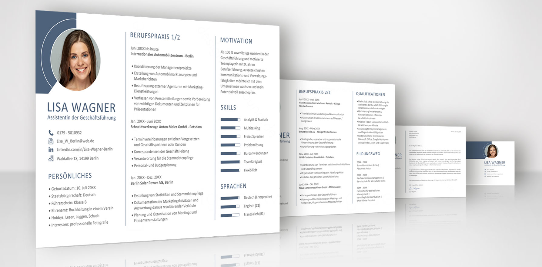 Word Lebenslauf Querformat