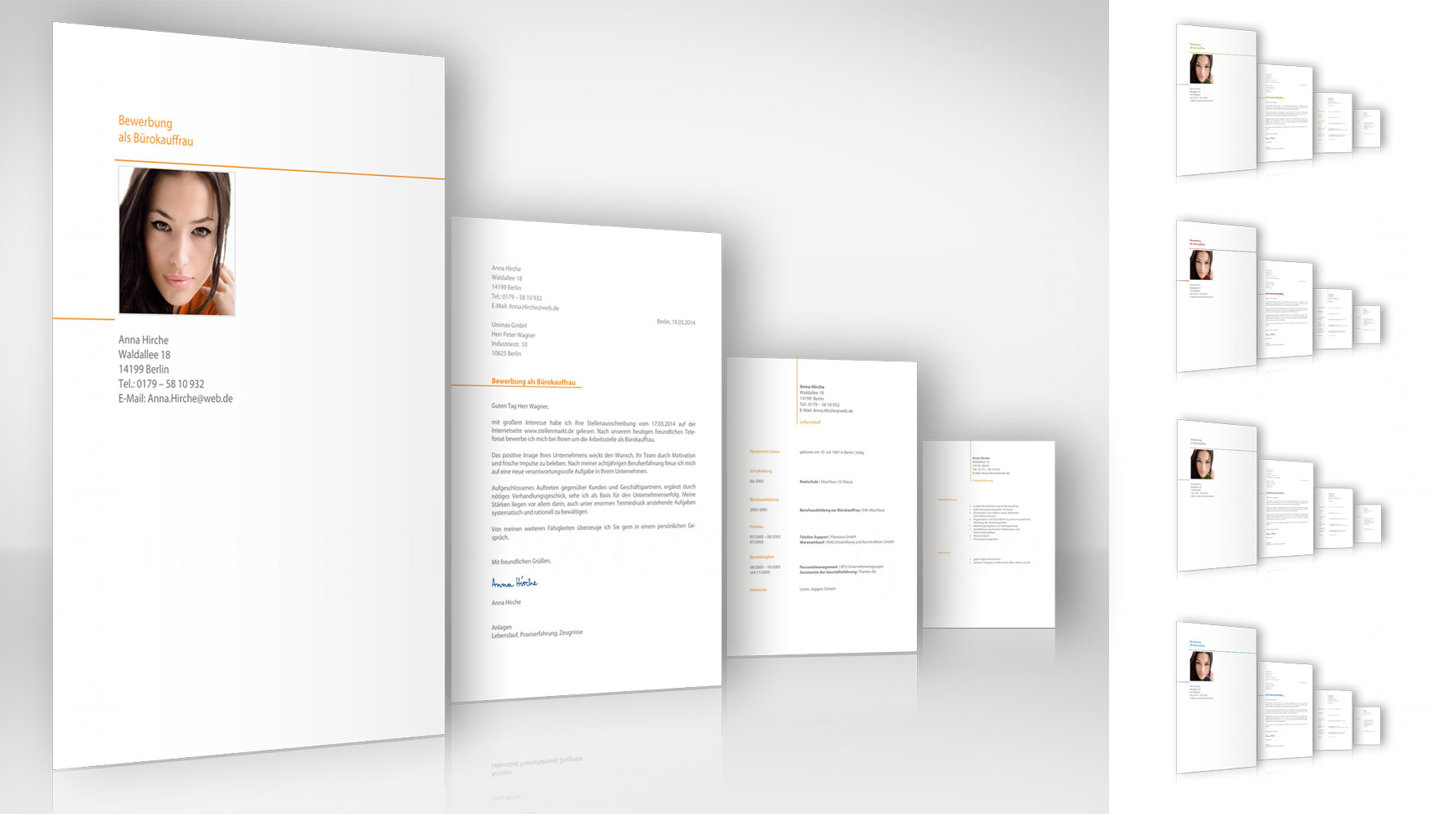 Bewerbungsvorlagen zum Download für MS Word + OpenOffice + WPS Office